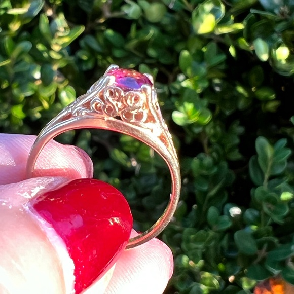 Kabana | Jewelry | Kabana Vintage 4k Yellow Gold Pink Tourmaline Ring ...